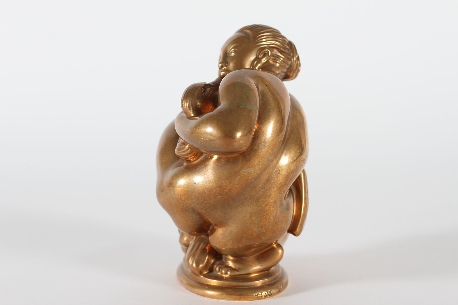 Leda und der Schwan Bronzefigur von Kai Nielsen für L. Rasmussen ...