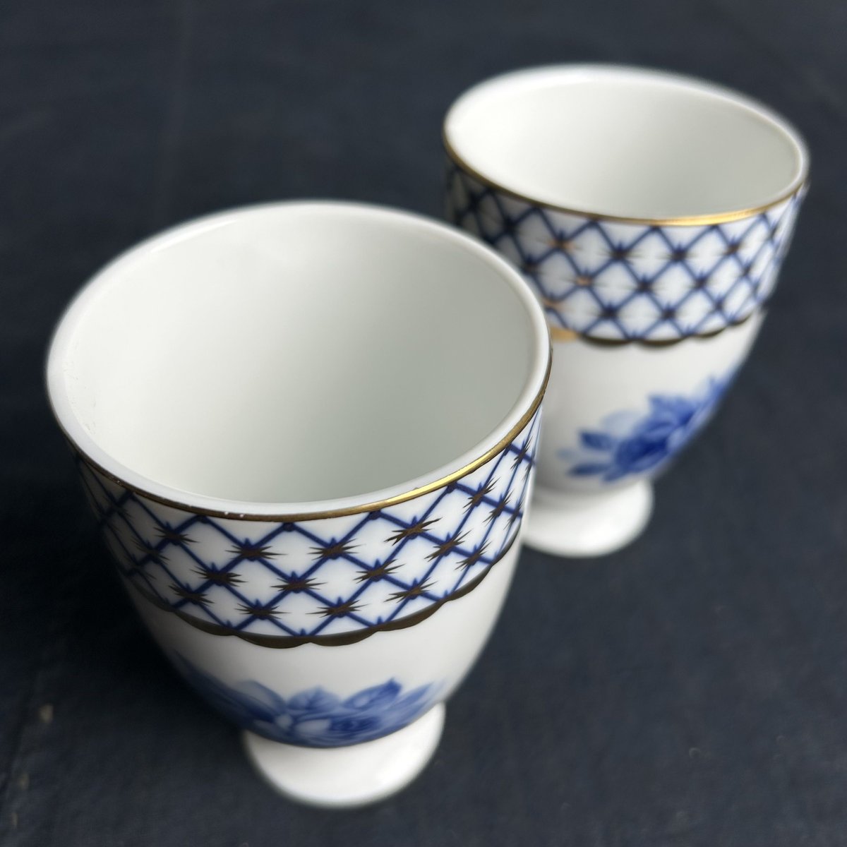 Japanese Yunomi Tea Cups in Porcelain from Nikko, 1950s, Set of 2 for ...
