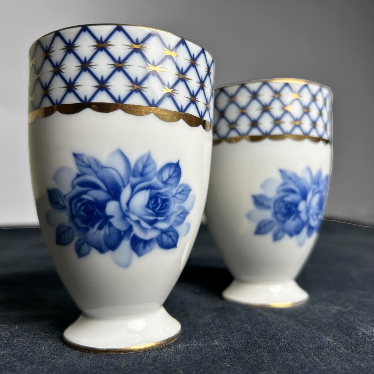 Japanese Yunomi Tea Cups in Porcelain from Nikko, 1950s, Set of 2 for ...