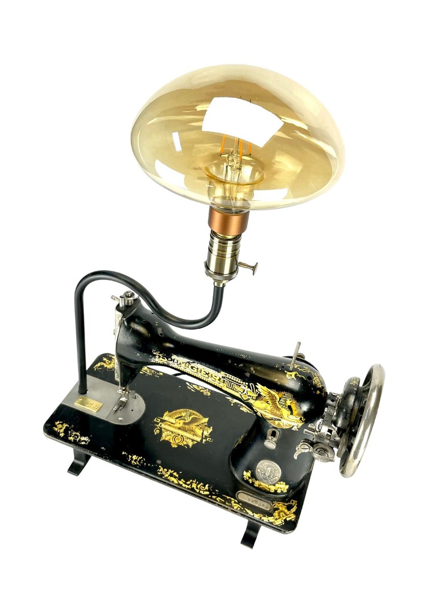 Singer Sewing Machine Lamp, 1921 for sale at Pamono