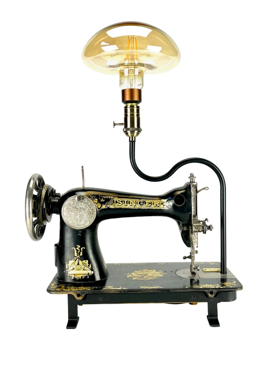Singer Sewing Machine Lamp, 1921 for sale at Pamono