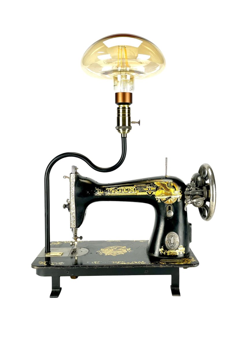 Singer Sewing Machine Lamp, 1921 for sale at Pamono