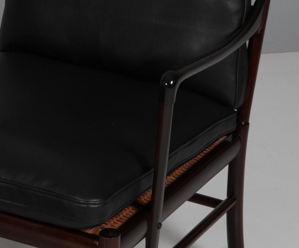 Colonial Lounge Chairs and Ottoman by Ole Wanscher, Set of 3 for sale ...