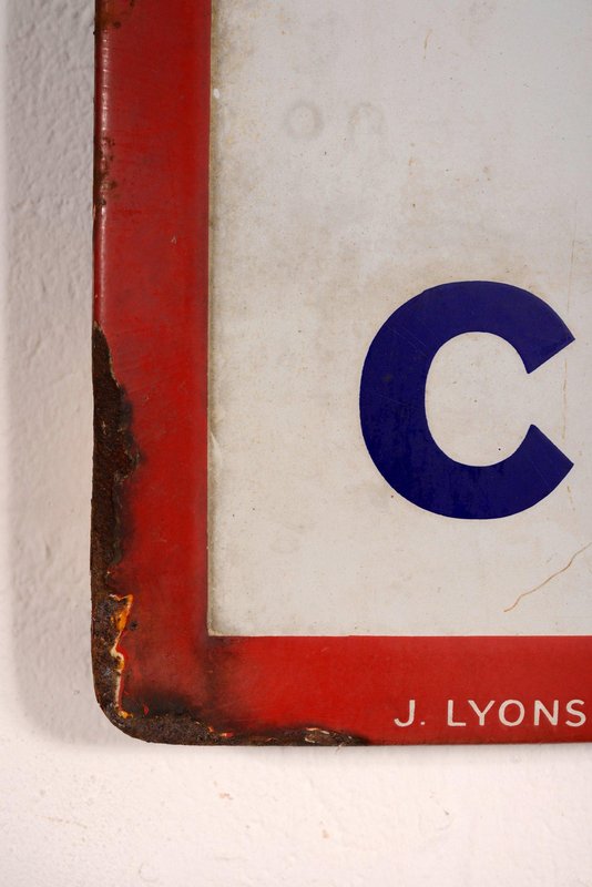 Lyons Ice Cream Enamel Advertising Sign, 1920s for sale at Pamono