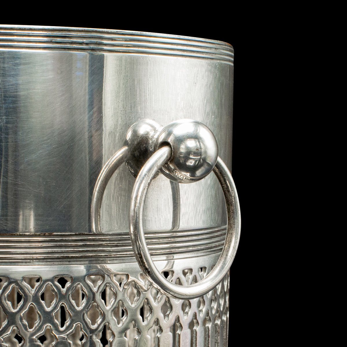 Welsh Silver Plate Wine Bottle Cooler, 1920s for sale at Pamono
