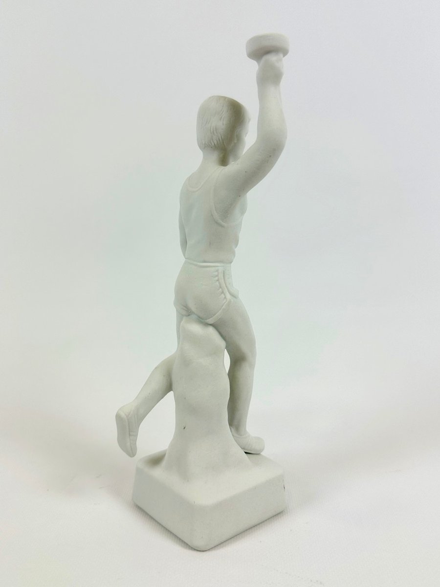 Art Deco Berlin Olympic Games Bisque Torch Bearer Runner Figurine, 1936 ...