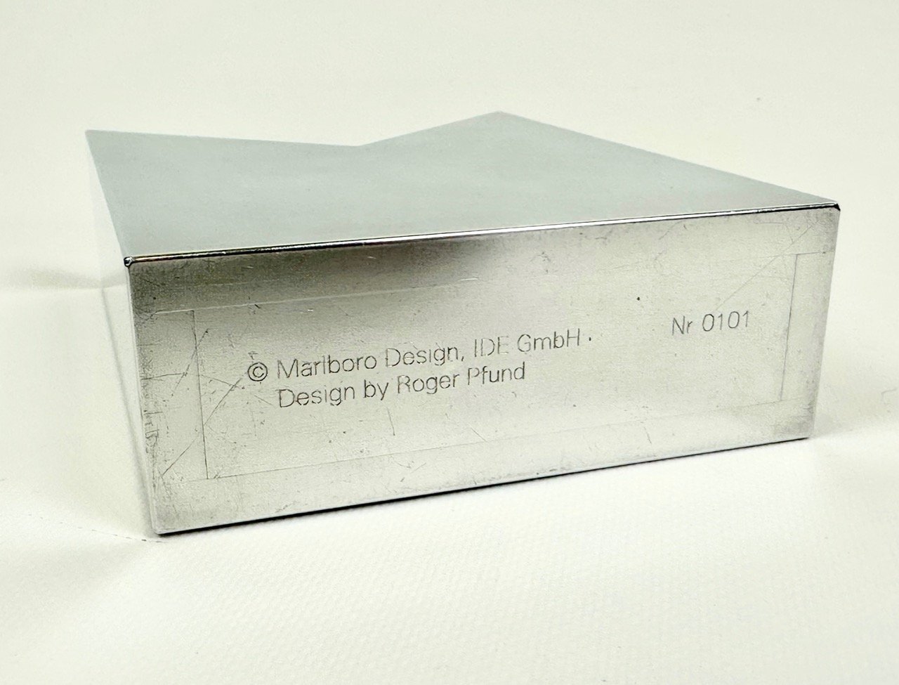No 0101 Box in Aluminum by Roger Pfund for Marlboro Design, 1980s for ...