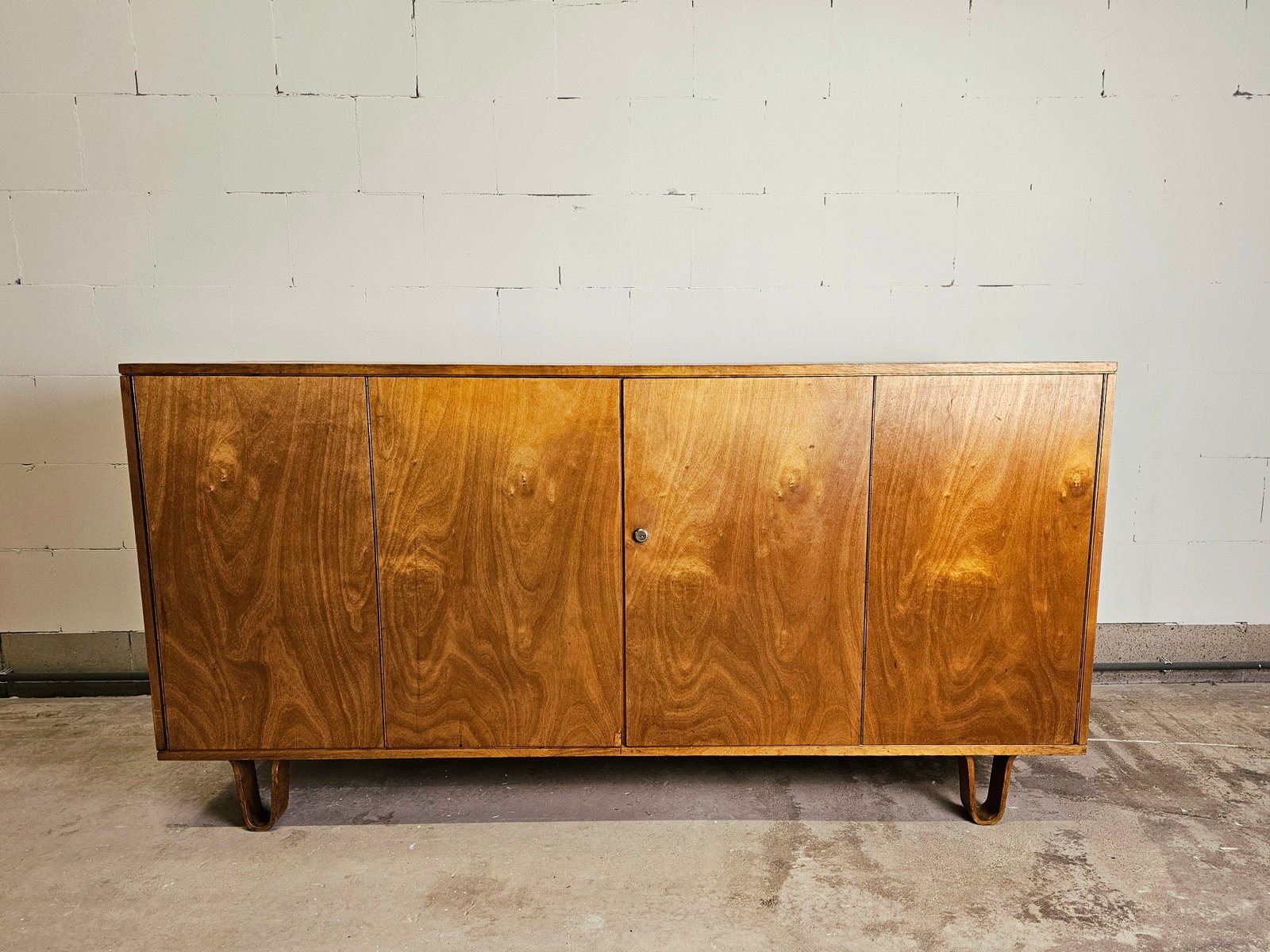 Birch Series DB02 Lowboard Sideboard with Loop Legs by Cees Braakman ...