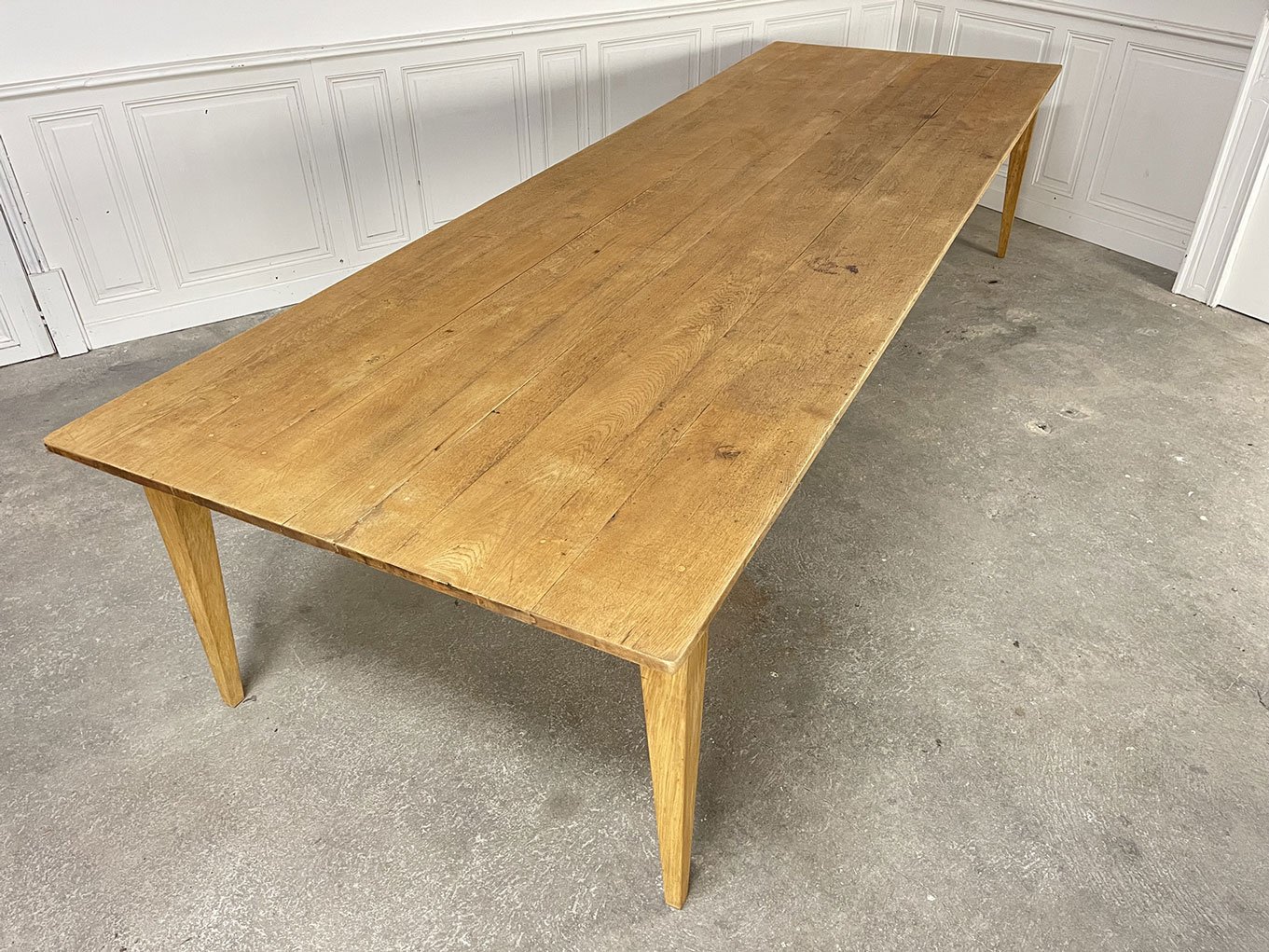 Large Dining Table in Oak, 1890s for sale at Pamono