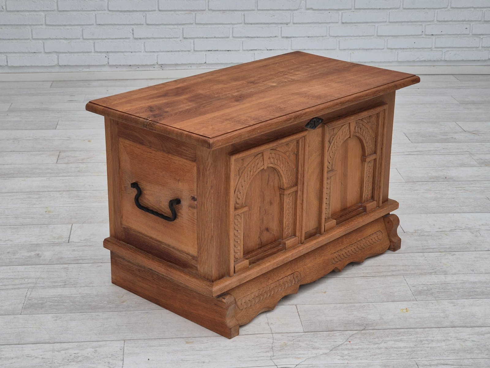 Vintage Danish Side Box with Drawer, 1970s for sale at Pamono