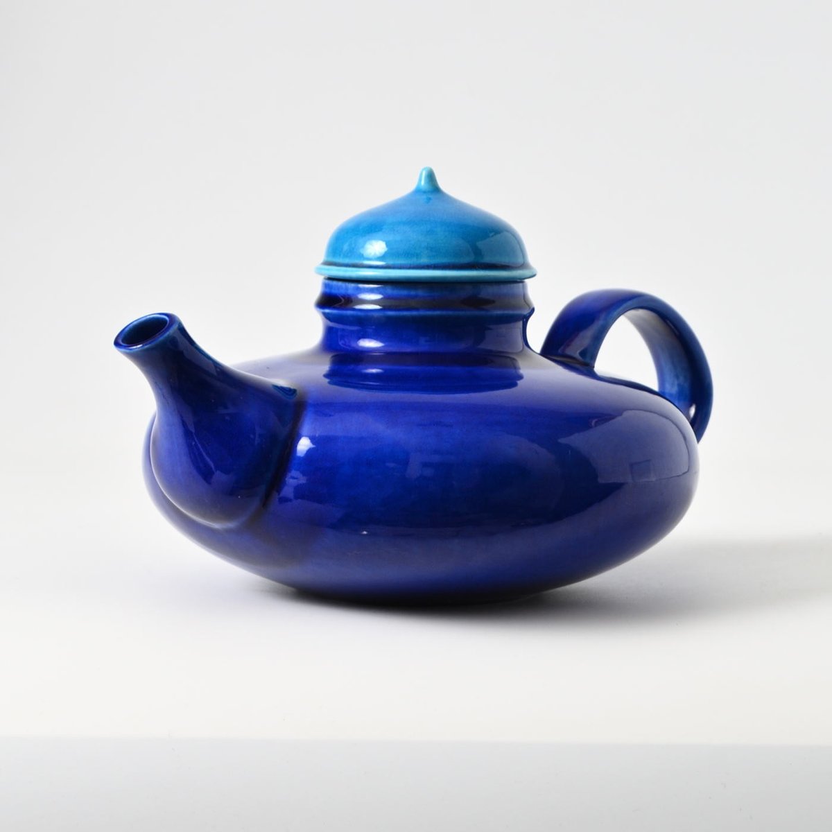 Blue Pop Teapot by Inger Persson for Rorstrand, 1970s for sale at Pamono