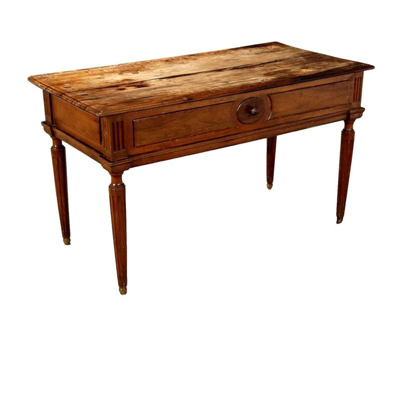 Emilian Neoclassical Table in Poplar for sale at Pamono
