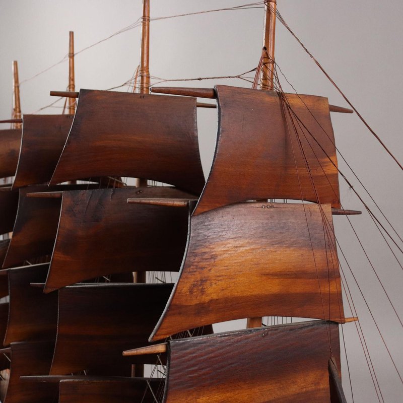Large Wooden Sailing Ship for sale at Pamono