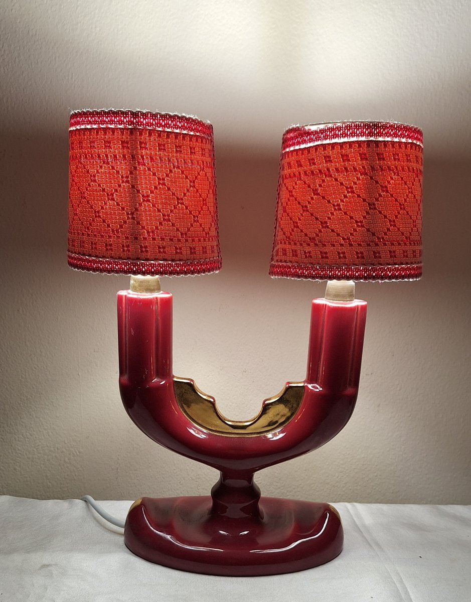 Belgian Art Deco Table Lamp by Lamplove, 1930s for sale at Pamono