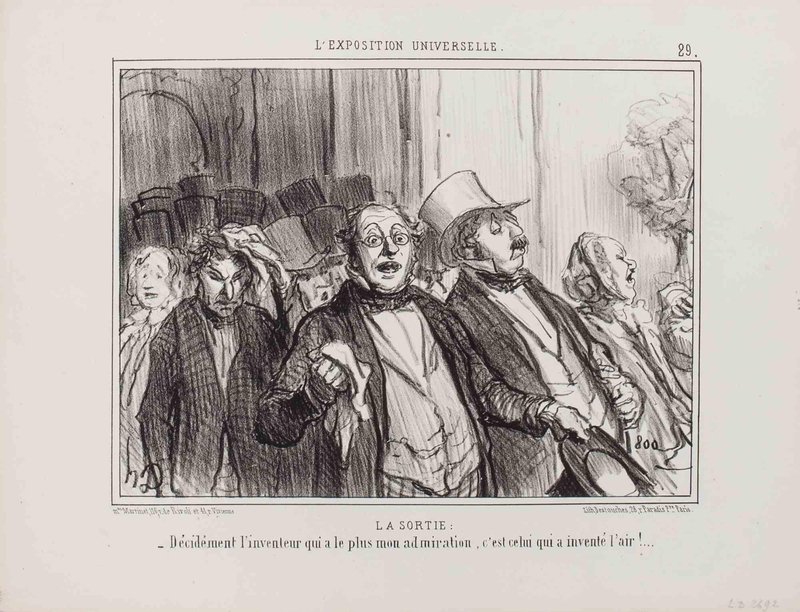 Honoré Daumier, La Sortie, Litografia, 1853 in vendita su Pamono