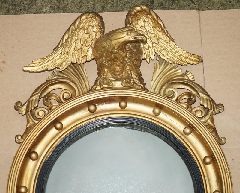 Antique Regency Gold Giltwood Mirror, 1820 for sale at Pamono