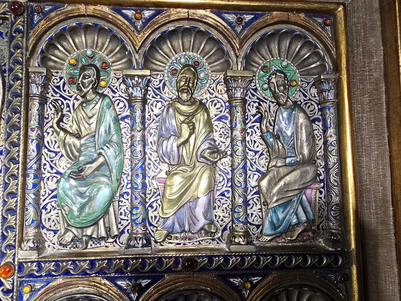 Limoges Style Altar Panel, 1950s for sale at Pamono