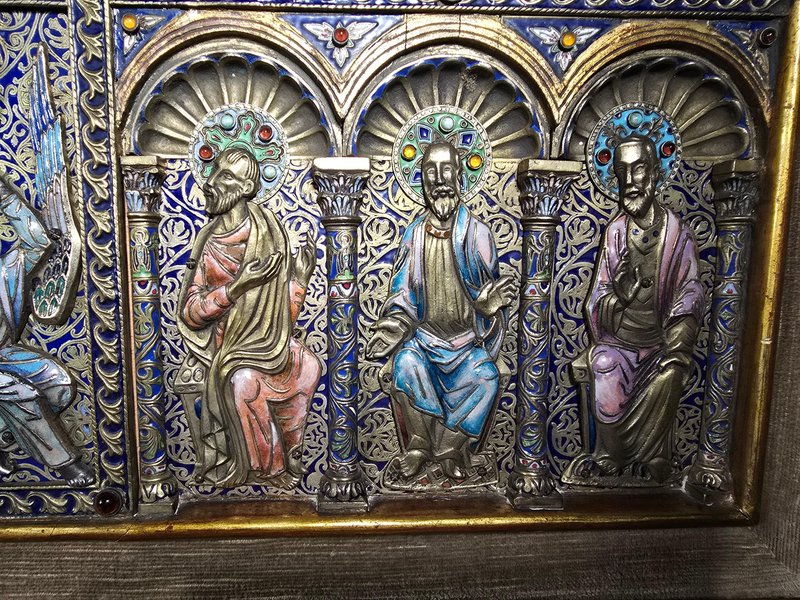 Limoges Style Altar Panel, 1950s for sale at Pamono