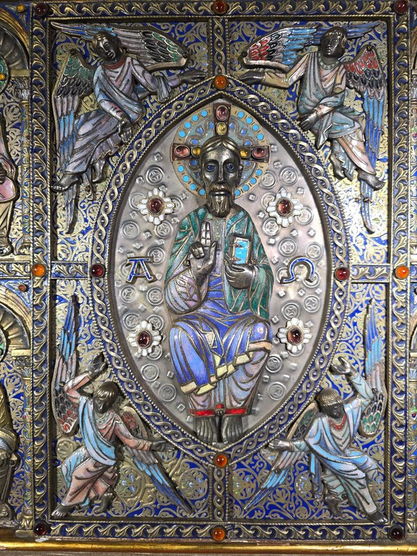 Limoges Style Altar Panel, 1950s for sale at Pamono