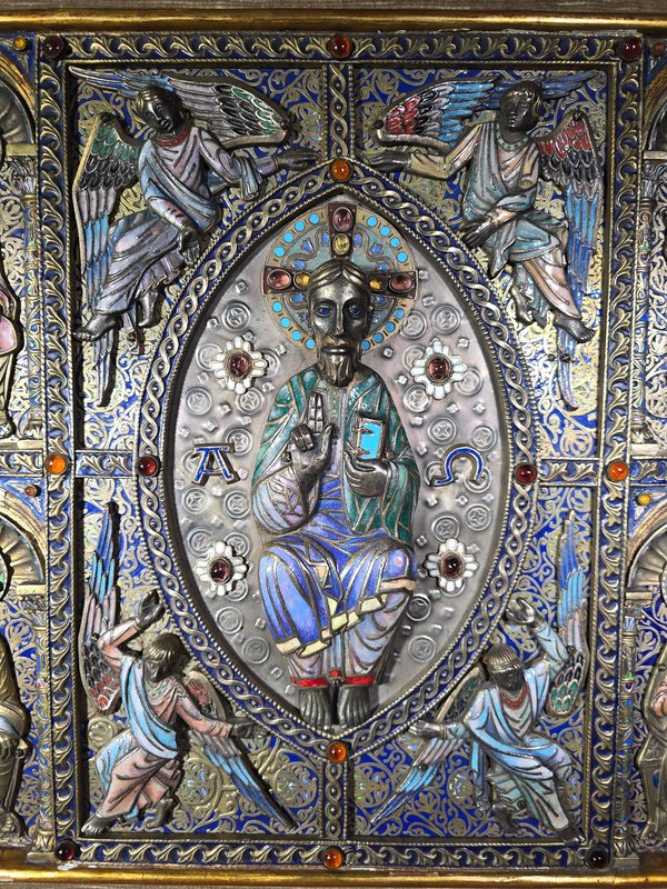 Limoges Style Altar Panel, 1950s for sale at Pamono