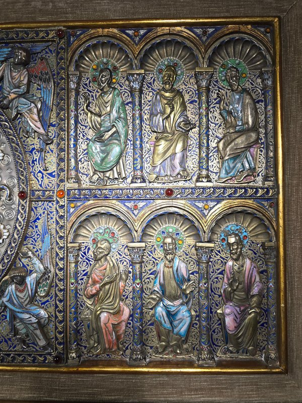 Limoges Style Altar Panel, 1950s for sale at Pamono