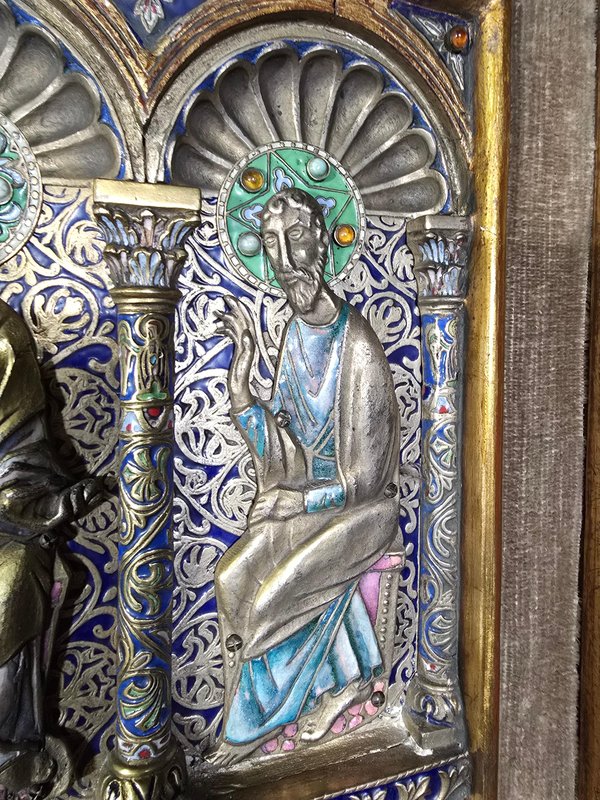 Limoges Style Altar Panel, 1950s for sale at Pamono