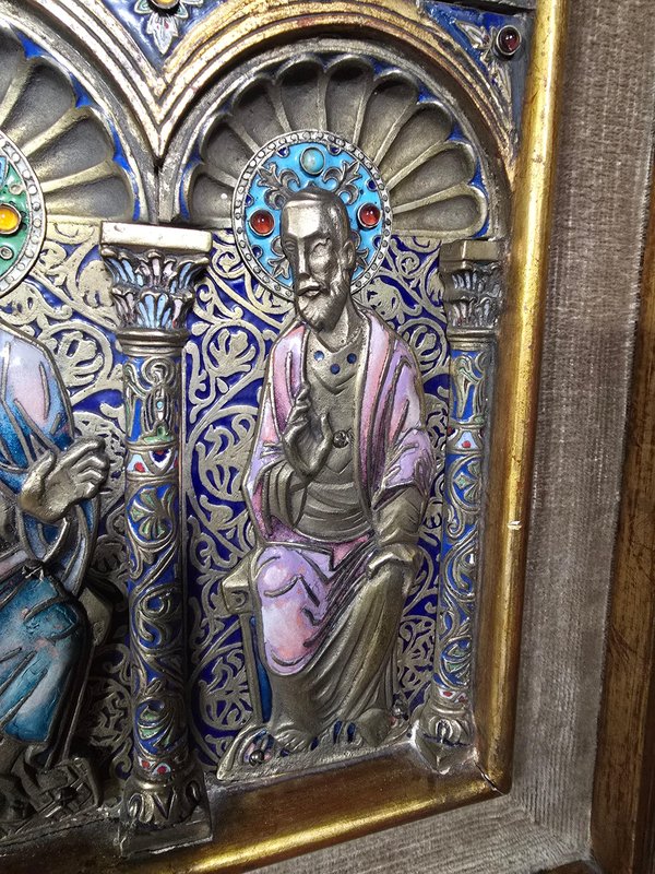 Limoges Style Altar Panel, 1950s for sale at Pamono