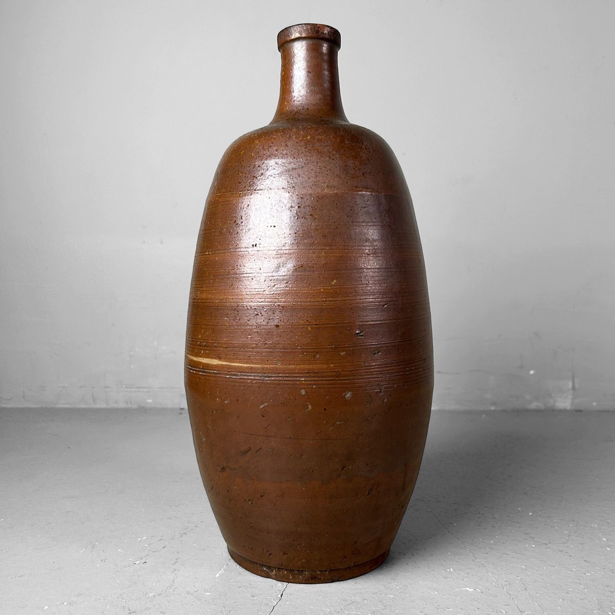 Antique Japanese Earthenware Bottle, 1890s for sale at Pamono