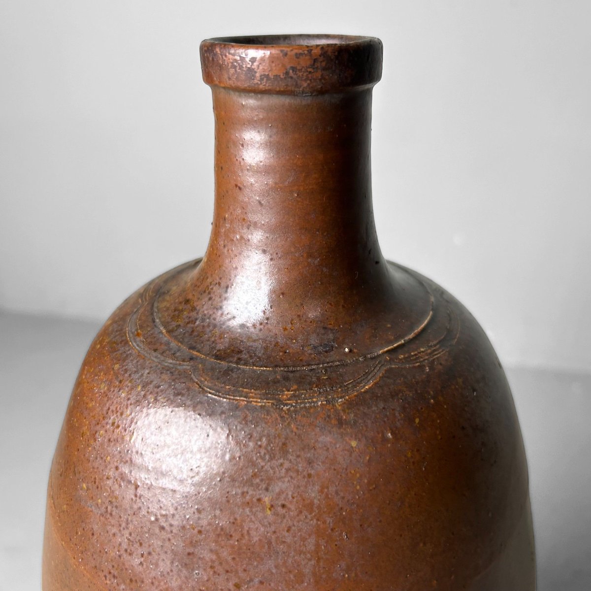 Antique Japanese Earthenware Bottle, 1890s for sale at Pamono