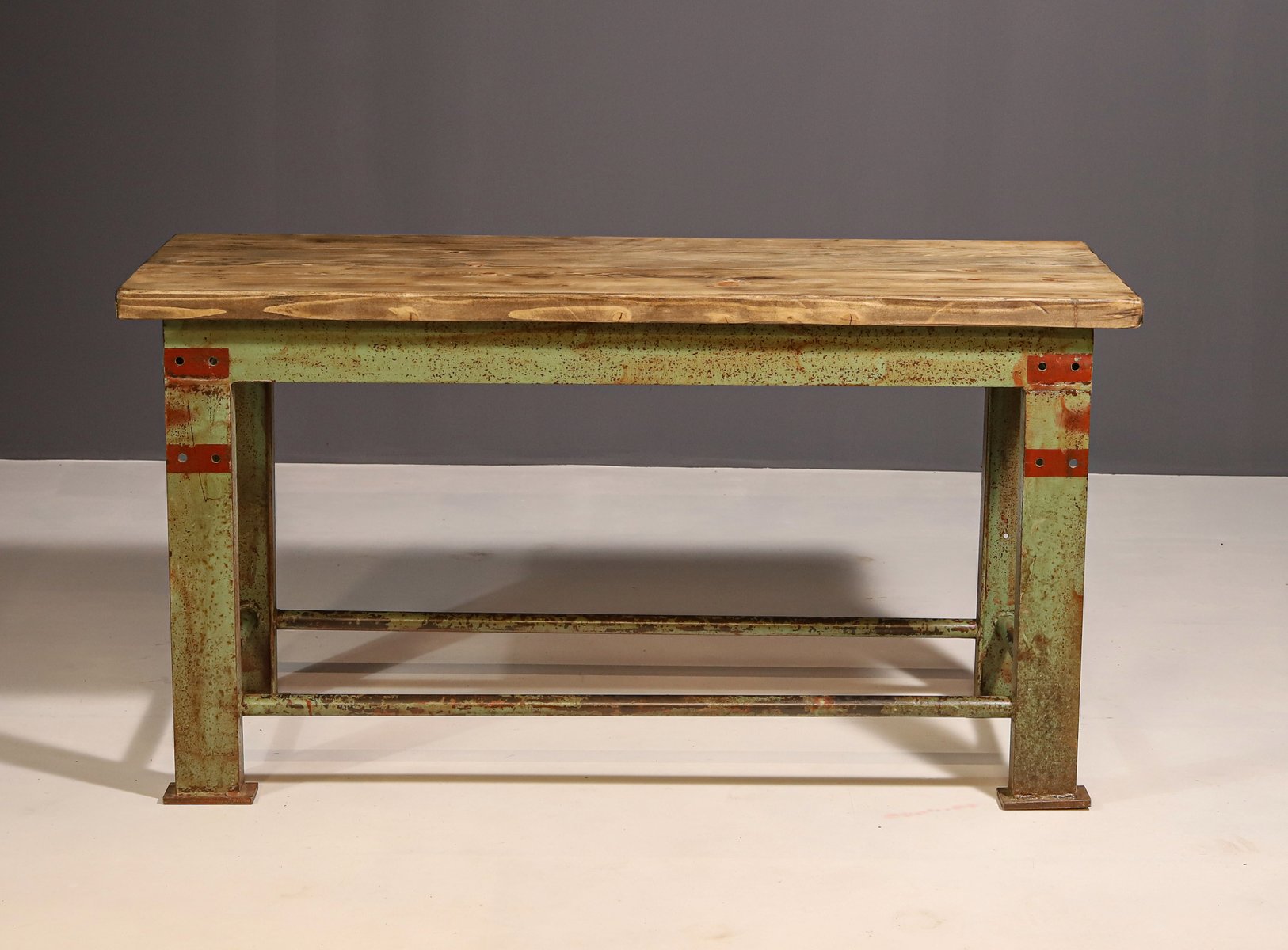 Industrial Iron Kitchen Table, Czechoslovakia, 1950s for sale at Pamono