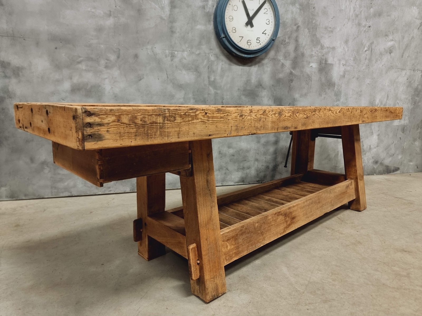 Workbench Side Table in Beech, 1930s for sale at Pamono