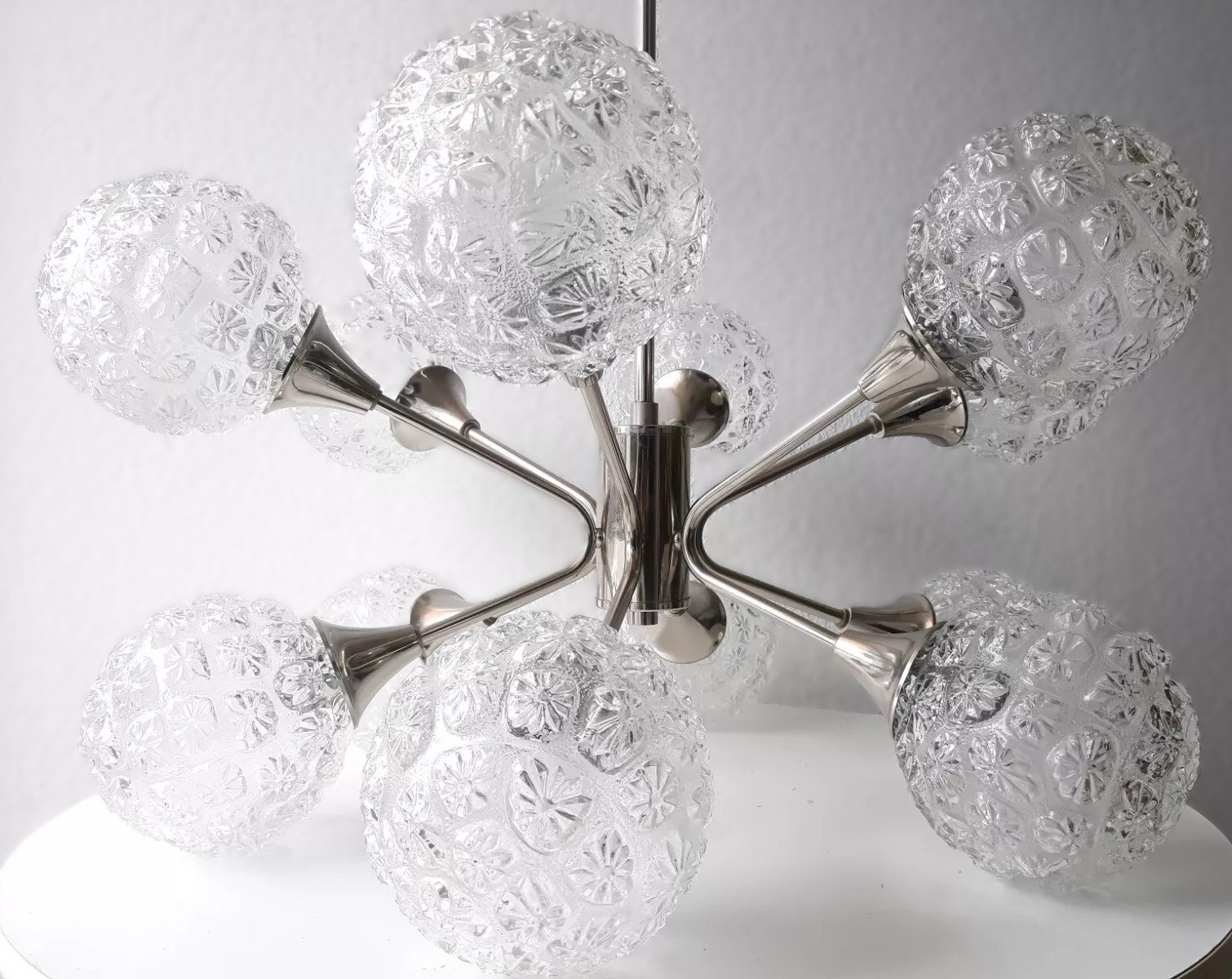 Vintage Sputnik Pendant Light, 1970s for sale at Pamono