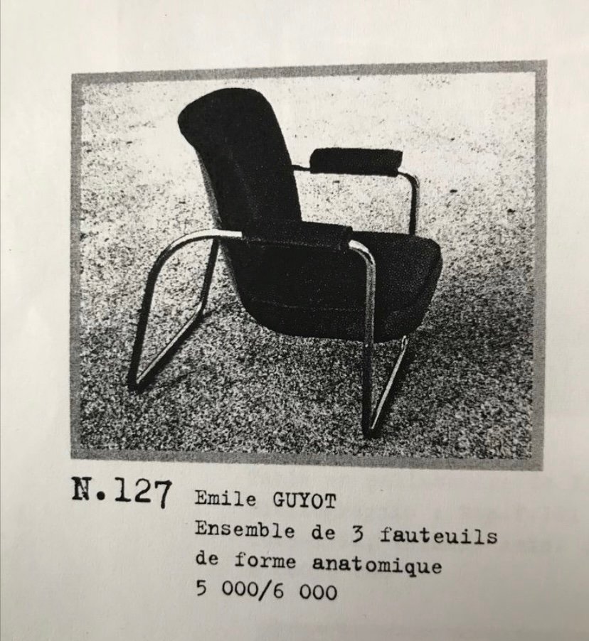Steel Tube Armchair by Emile Guyot, 1940s for sale at Pamono
