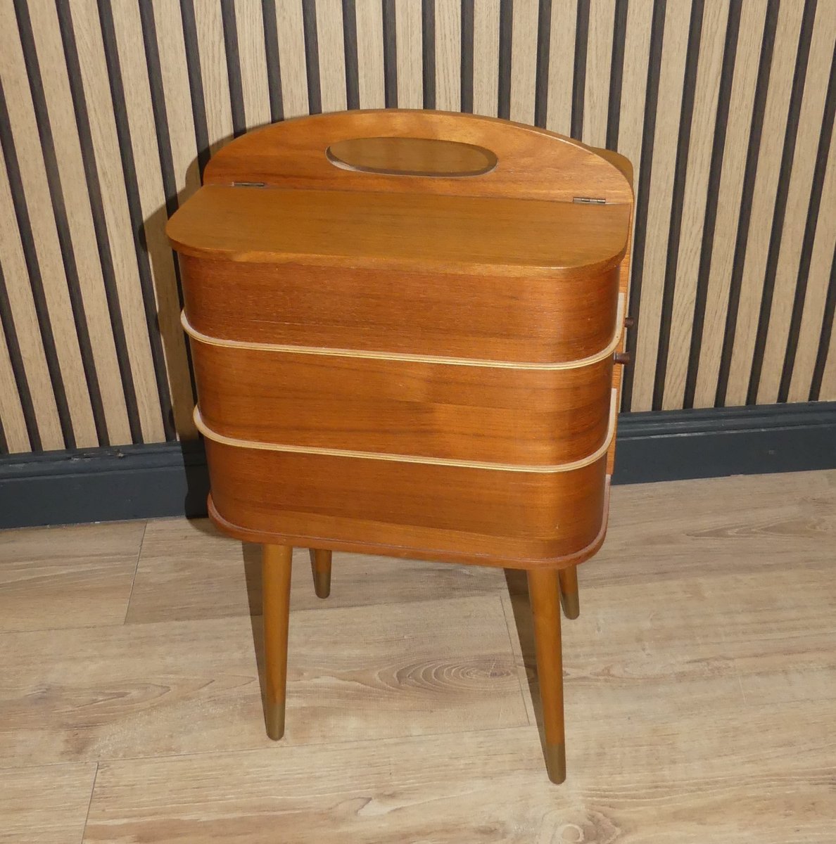Mid-Century Modern Sewing Box in Teak, 1960s for sale at Pamono