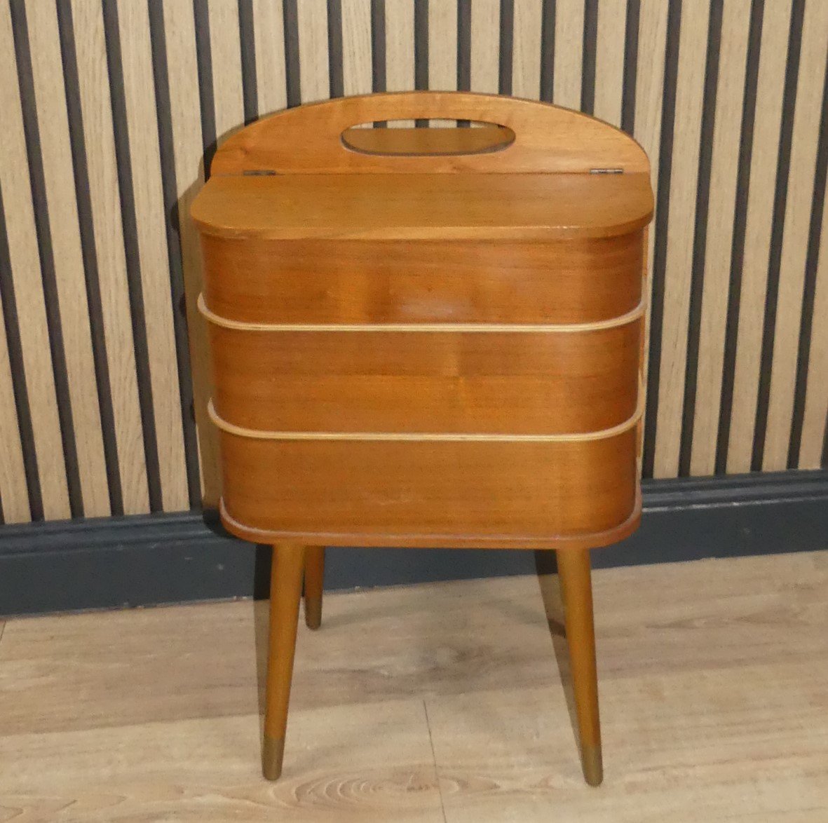 Mid-Century Modern Sewing Box in Teak, 1960s for sale at Pamono