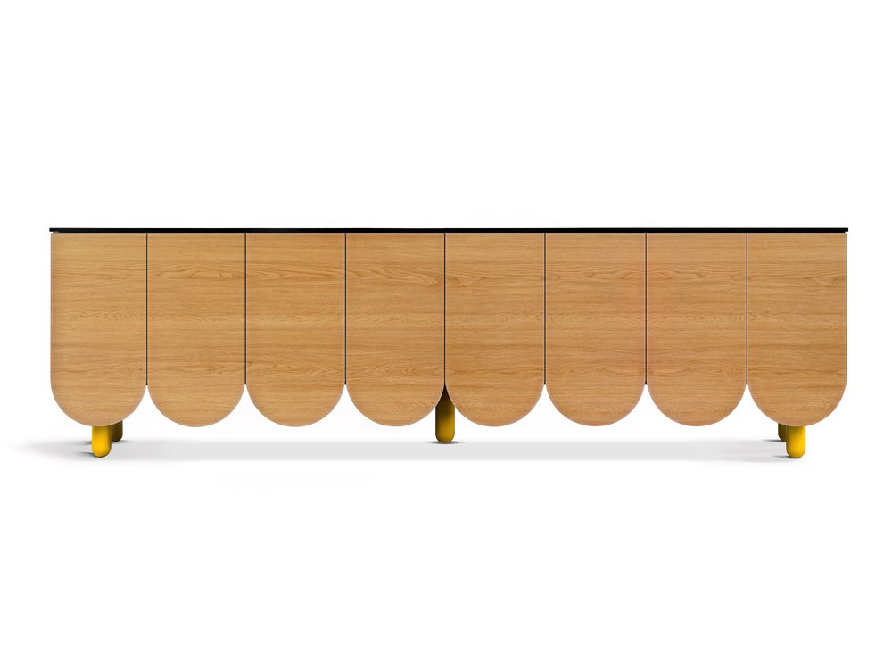 Arch Sideboard with Eight Doors by Coucou Manou for sale at Pamono