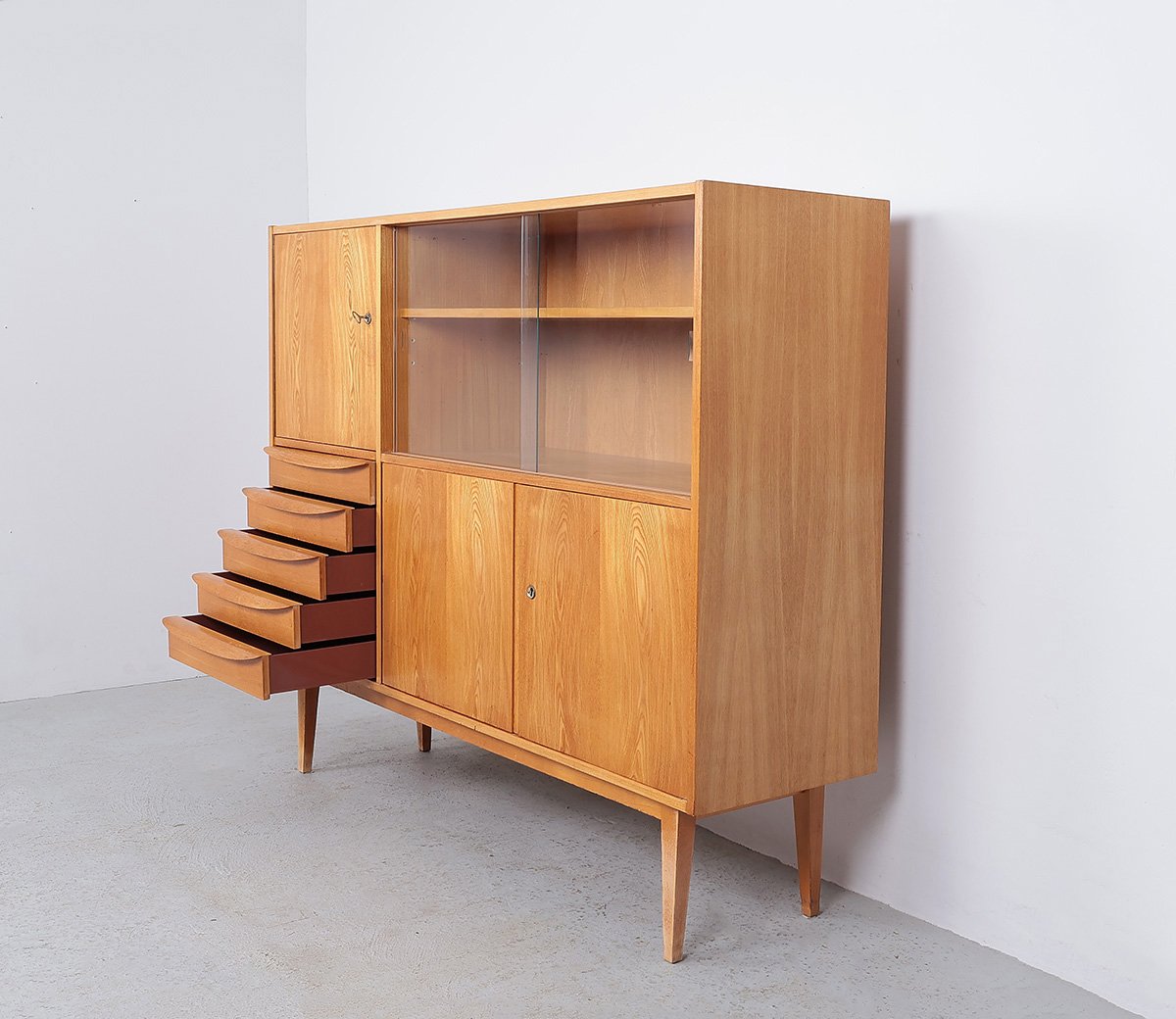 Buffet Cupboard with Display Case by Franz Ehrlich for Deutsche ...