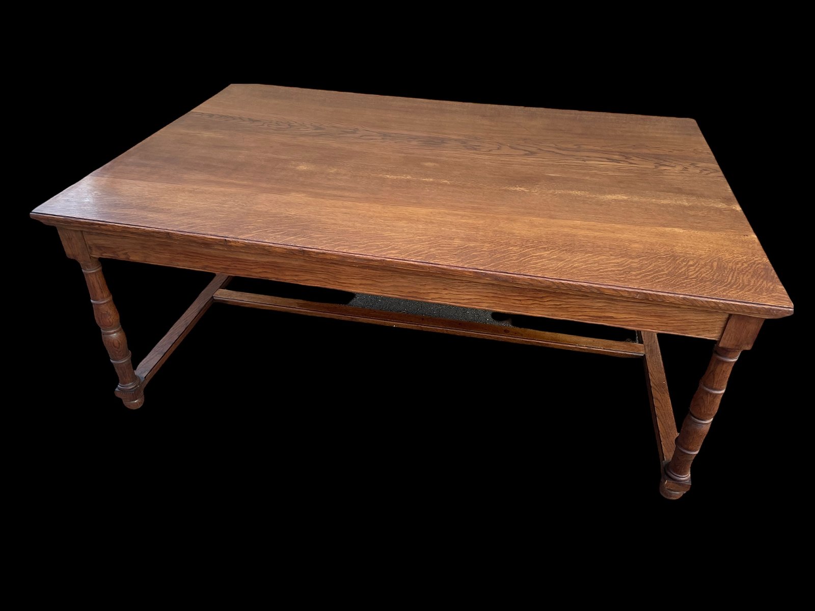 Antique French Embassy Oak Dining Table, 1890s for sale at Pamono