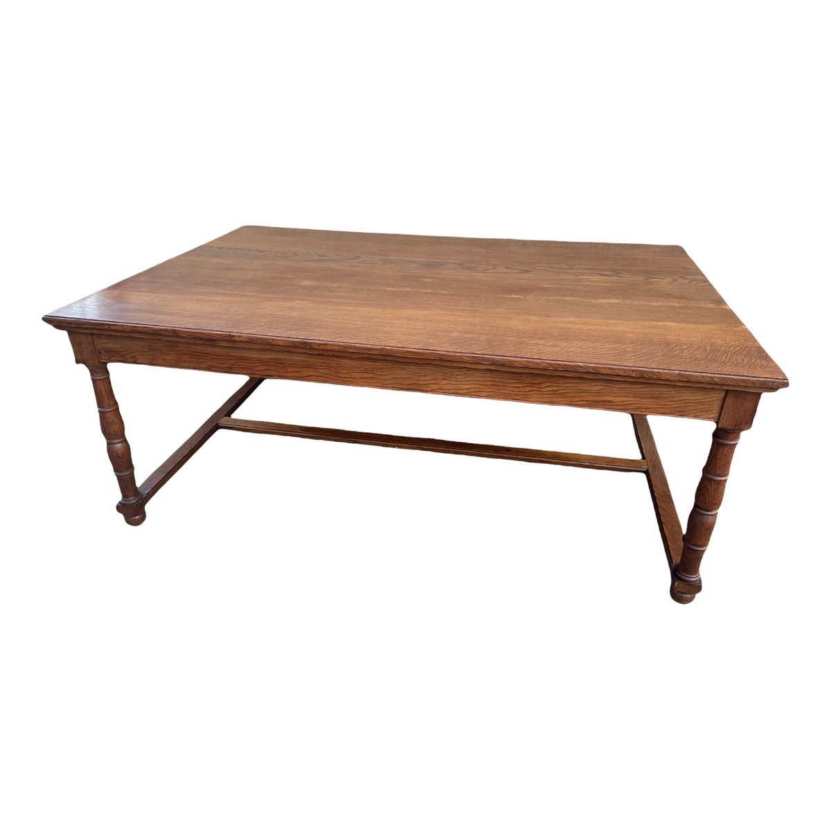 Antique French Embassy Oak Dining Table, 1890s for sale at Pamono