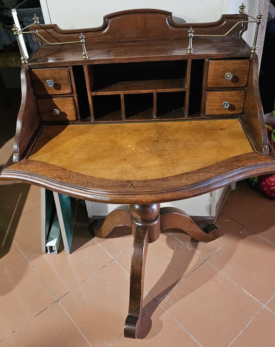 Small Secretary with 4 Drawers, Two Document Compartments and Small ...