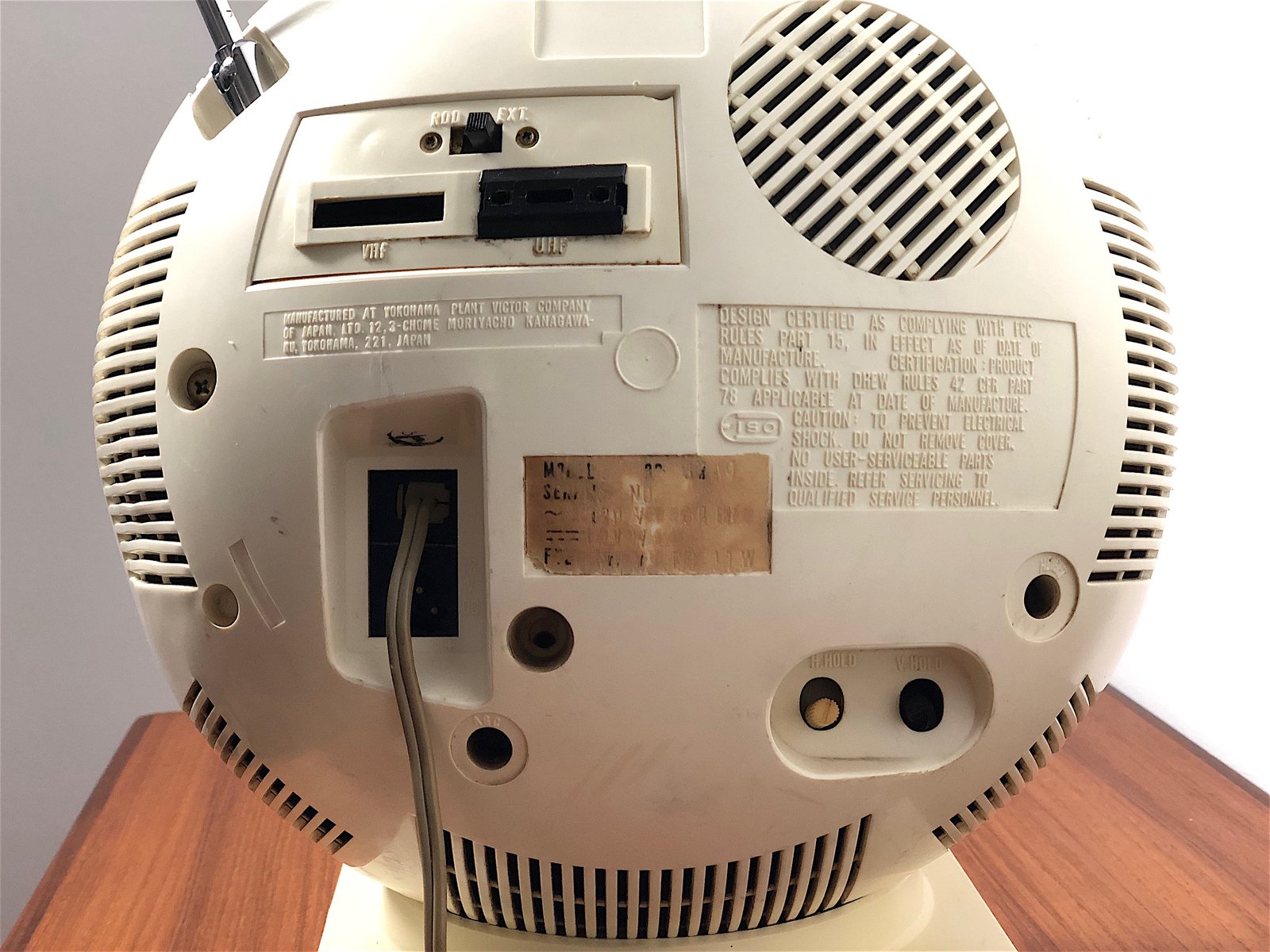 Space Age NIVICO Television from JVC, Japan, 1970s for sale at Pamono