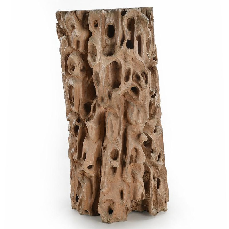 Carved Teak Root Sculpture for sale at Pamono