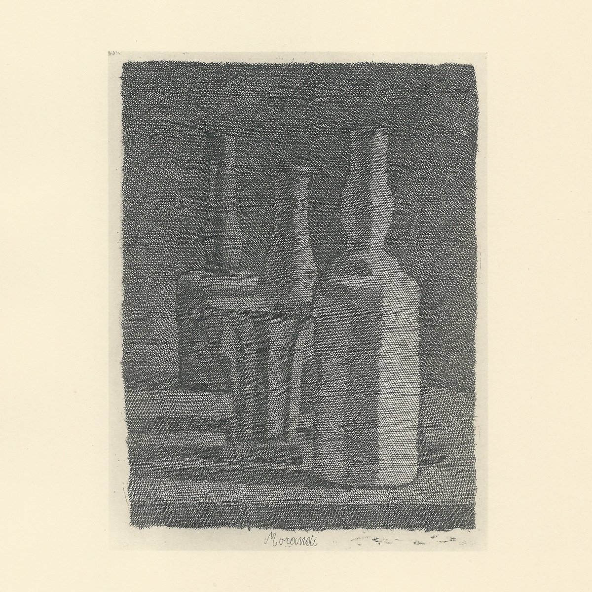 Giorgio Morandi, Still Life with Vase and Three Bottles, 1945-1957 ...
