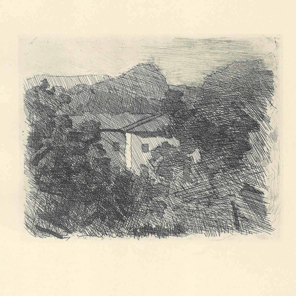 Giorgio Morandi, Landscape in Roffeno, 1936-1957, Lithograph for sale ...