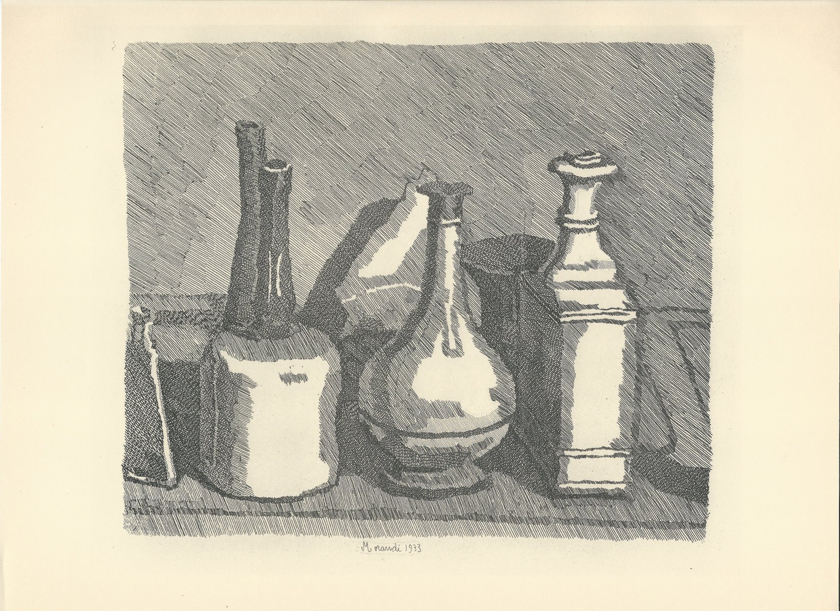 Giorgio Morandi, Still Life, 1933-1957, Lithograph for sale at Pamono