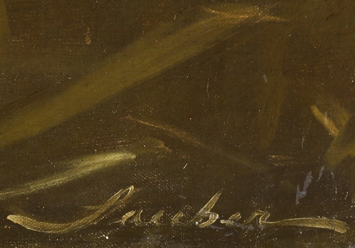 Robert Sauber, Lancelot and Guinevere, Oil on Canvas for sale at Pamono