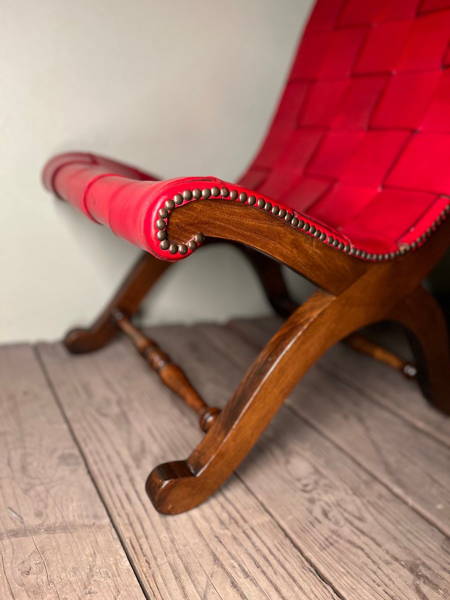 Set of Spanish Slipper Chair and Stool from Valenti, 1960s for sale at ...