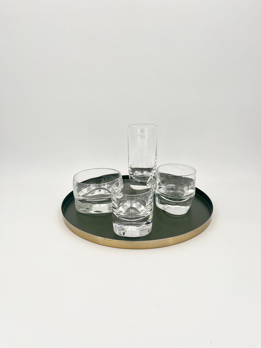 Vintage Pythagoras Glass Set by Marco Zanuso for Arnolfo Di Cambio ...