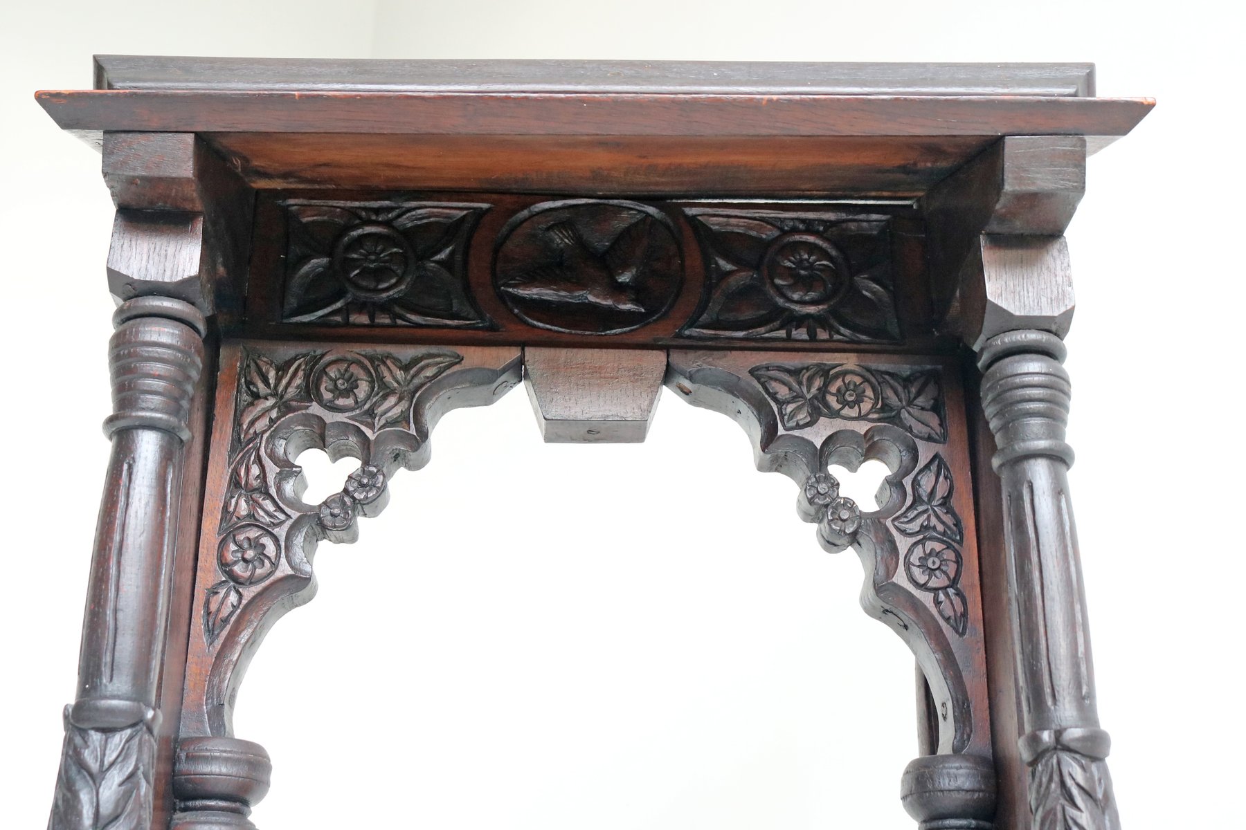 Antique 19th Century Gothic Revival Oak Lectern Book Stand, 1890s for ...