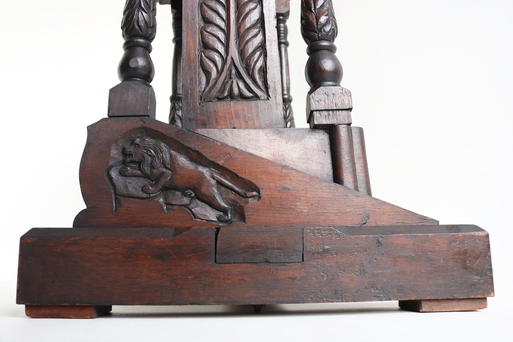 Antique 19th Century Gothic Revival Oak Lectern Book Stand, 1890s for ...